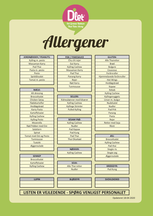Allergener :: dlet